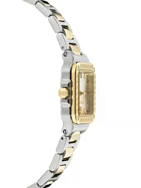 Versace Greca Edge 30mm Watch - Silver