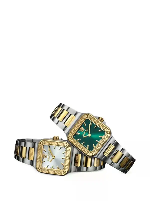 Versace Greca Edge 30mm Watch - Silver