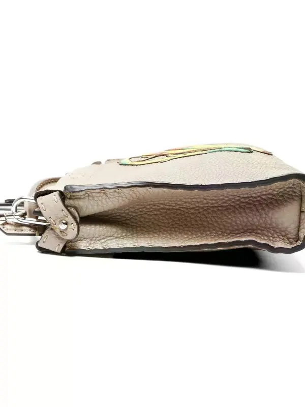 Fendi 2018 Peekaboo Leather Tote Bag