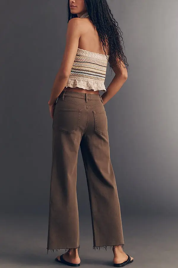 FRAME Anchor Pant High-rise Wide-leg Jeans