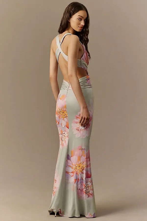 Katie May Secret Agent Maxi Dress - Sage Bloom