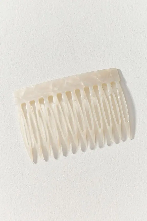 Anthropologie French Side Comb - Cream