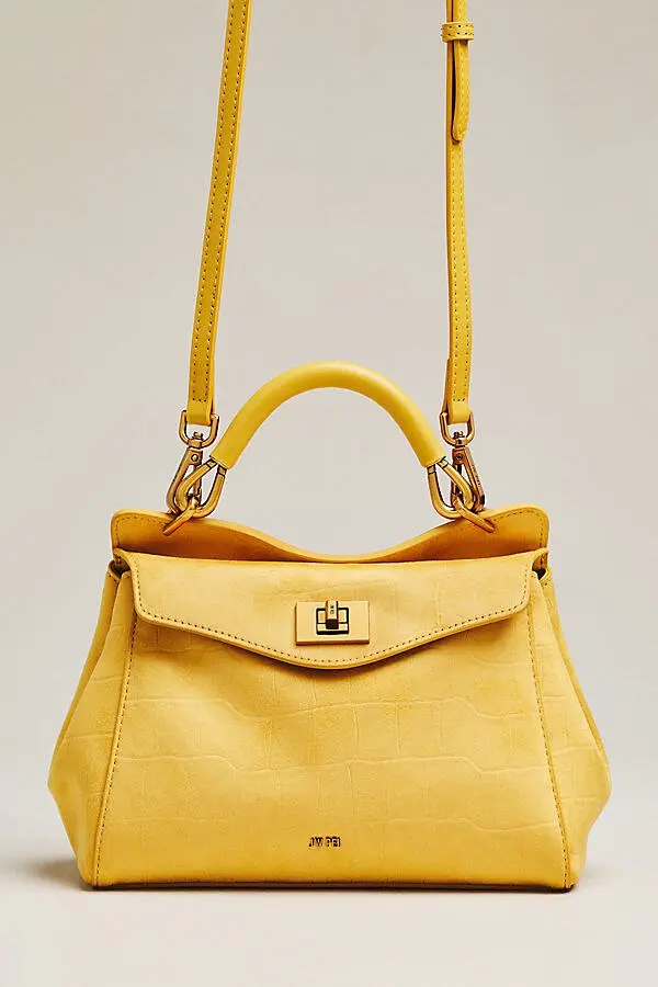 Jw Pei Lucia Croc-embossed Top Handle Bag