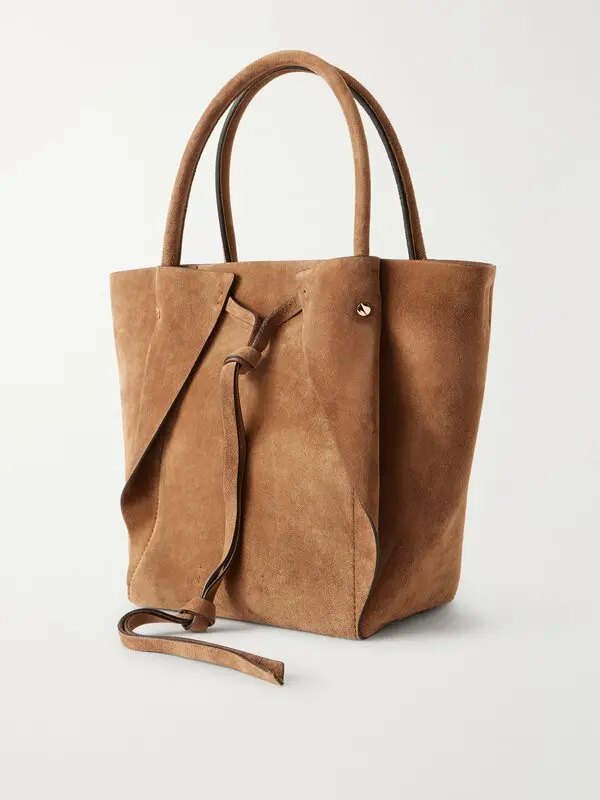 Gabriela Hearst Marija Small Suede Tote - Brown