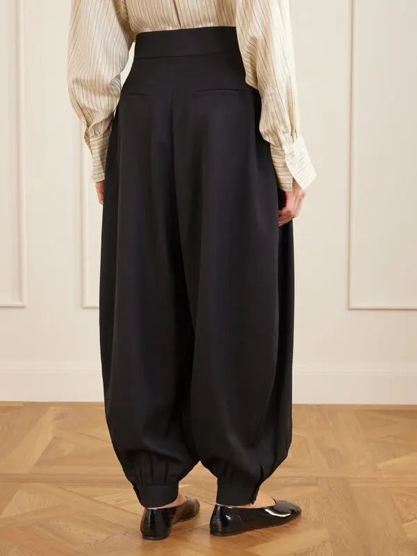 Altuzarra Chapman Pleated Wool Tapered Trousers