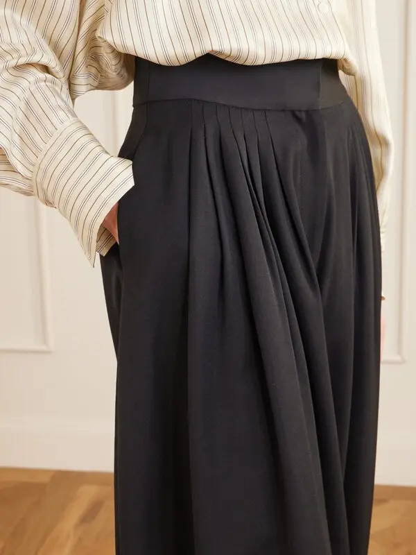 Altuzarra Chapman Pleated Wool Tapered Trousers