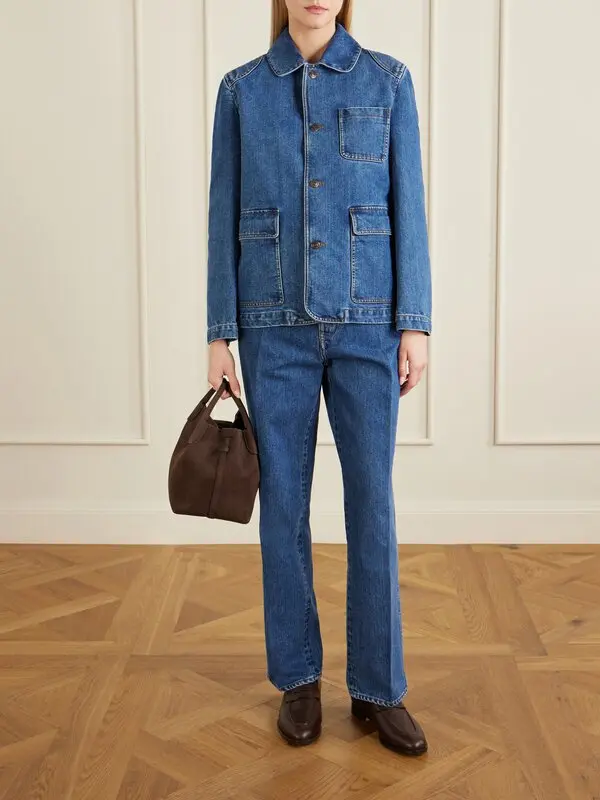 Loro Piana Cotton And Silk-blend Denim Jacket