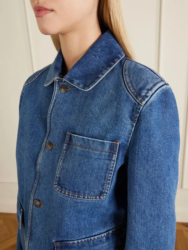 Loro Piana Cotton And Silk-blend Denim Jacket