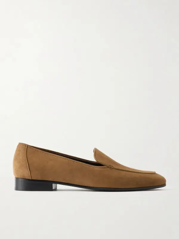 THE ROW Adam Suede Loafers - Brown