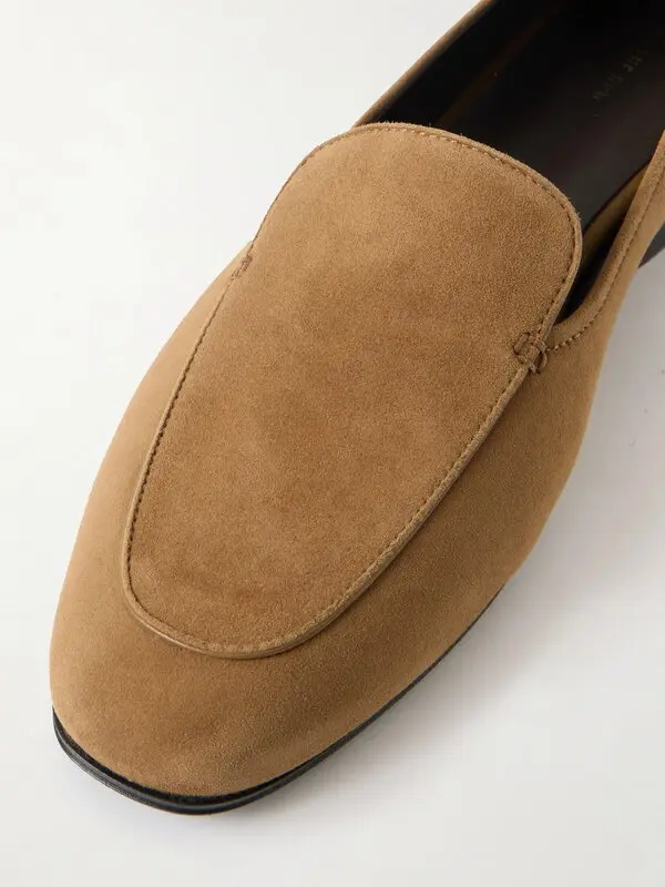 THE ROW Adam Suede Loafers - Brown