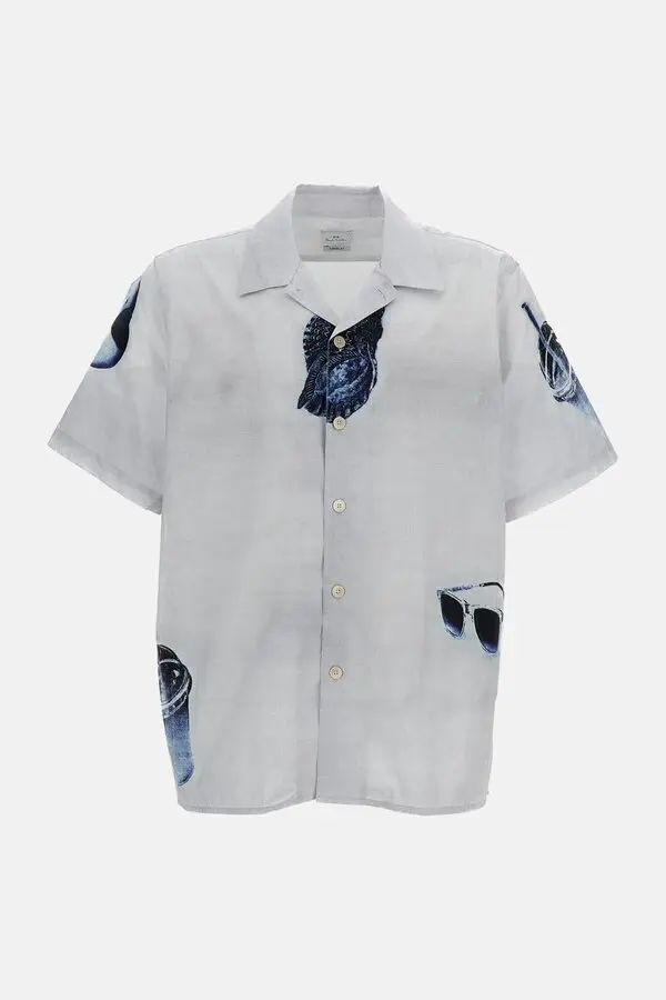 Paul Smith Short-sleeve Printed Shirt - Grey
