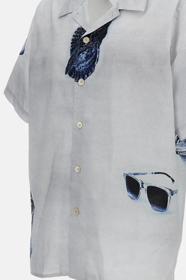 Paul Smith Short-sleeve Printed Shirt - Grey