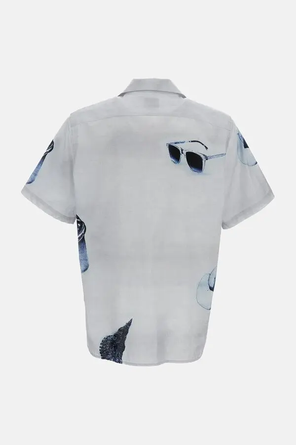 Paul Smith Short-sleeve Printed Shirt - Grey