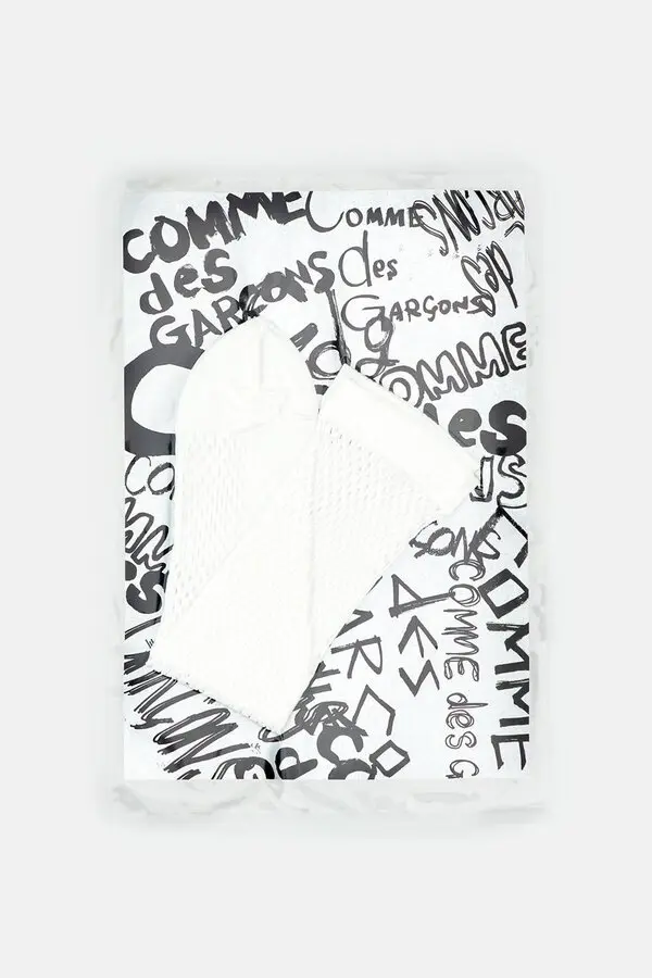 Comme Des Garçons Fishnet Tights - White