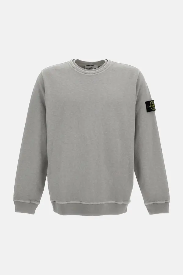 Stone Island Cotton Crewneck Sweatshirt - Grey