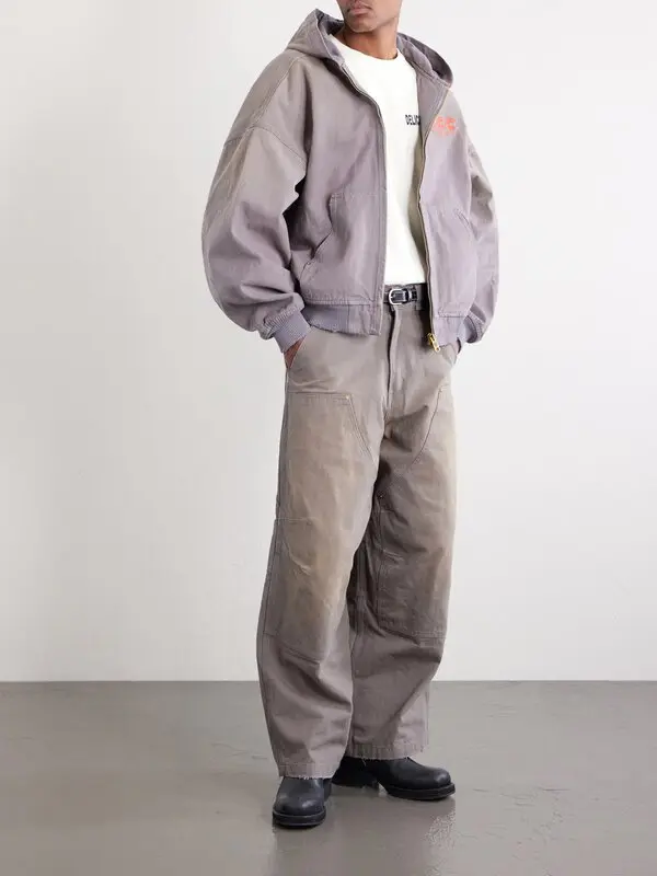 WILLY CHAVARRIA Stockton Wide-leg Trousers - Gray