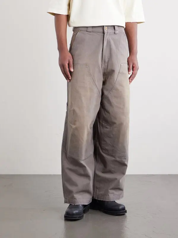WILLY CHAVARRIA Stockton Wide-leg Trousers - Gray