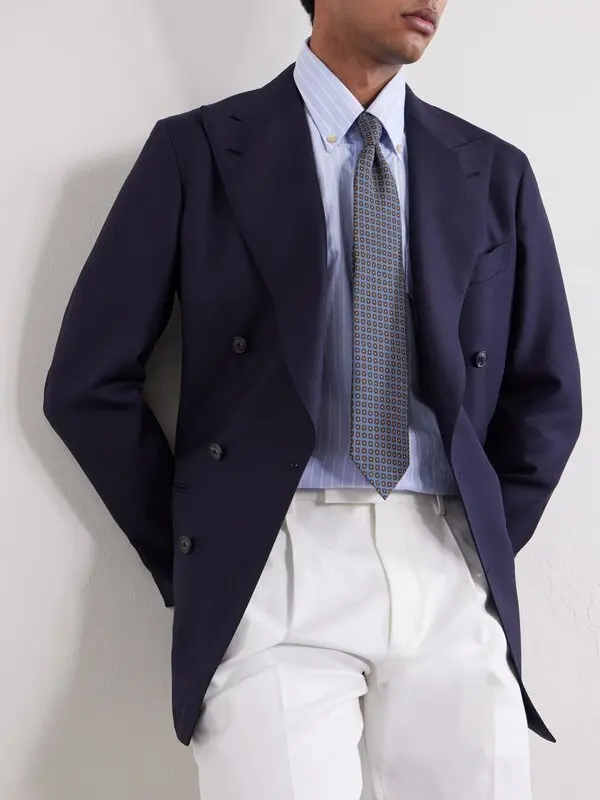 Thom Sweeney 9cm Printed Silk Neck Tie