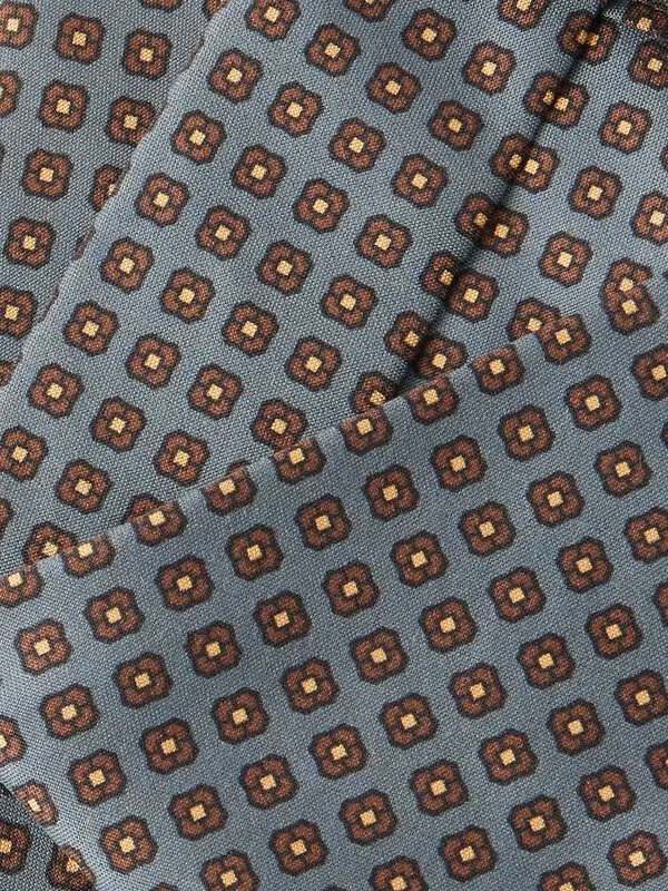 Thom Sweeney 9cm Printed Silk Neck Tie