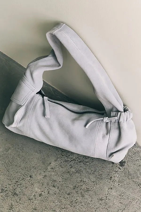 Free People Soto East West Suede Shoulder Bag - Clear Skies
