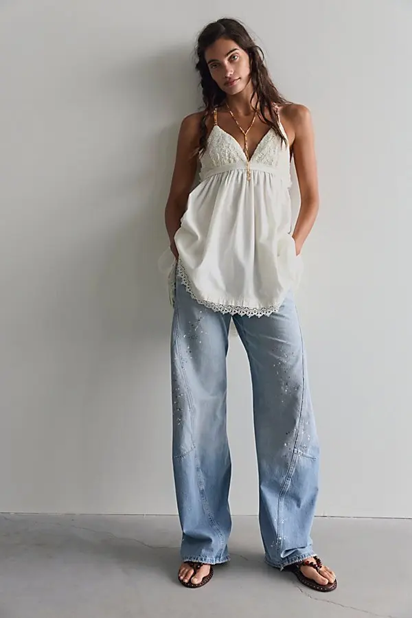 Free People Music Box Babydoll Mini Dress