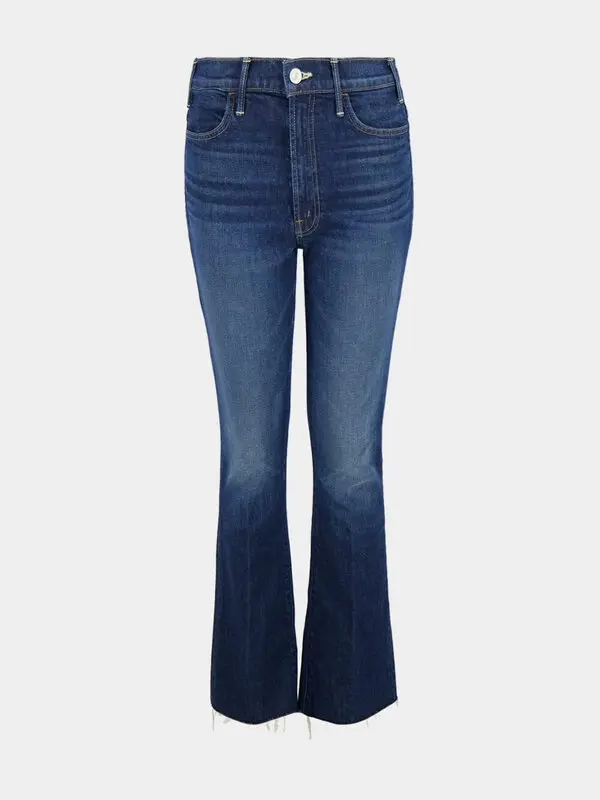 MOTHER The Hustler Flood Fray Jeans - Blue