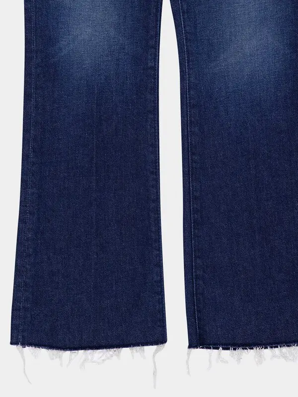 MOTHER The Hustler Flood Fray Jeans - Blue