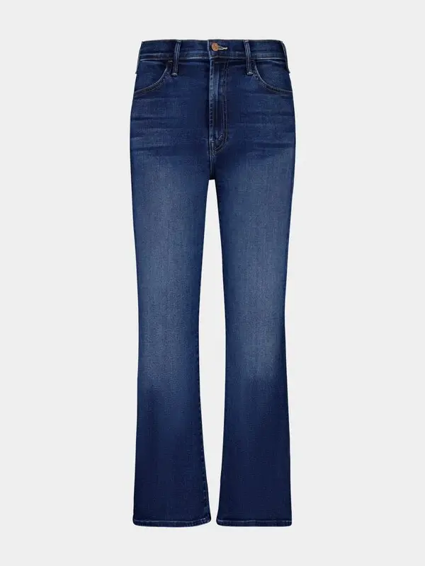 MOTHER The Hustler Ankle Bootcut Jeans - Blue