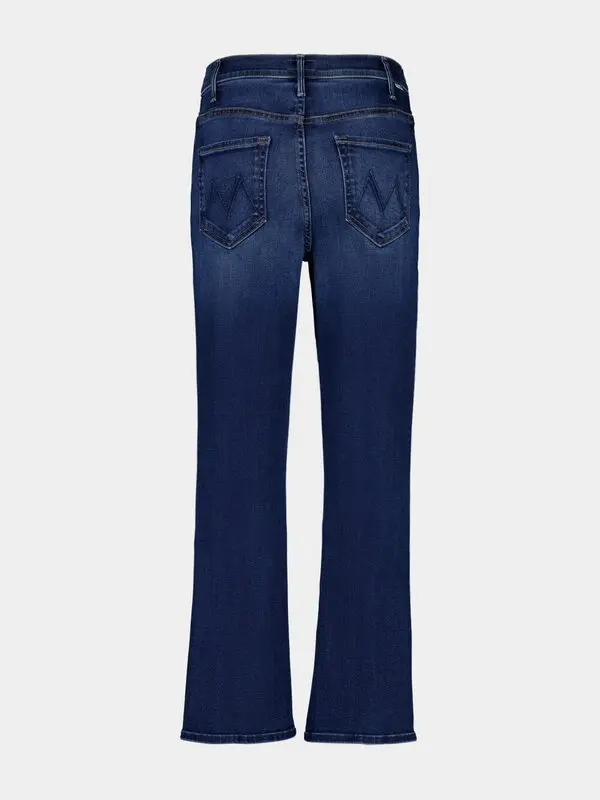 MOTHER The Hustler Ankle Bootcut Jeans - Blue