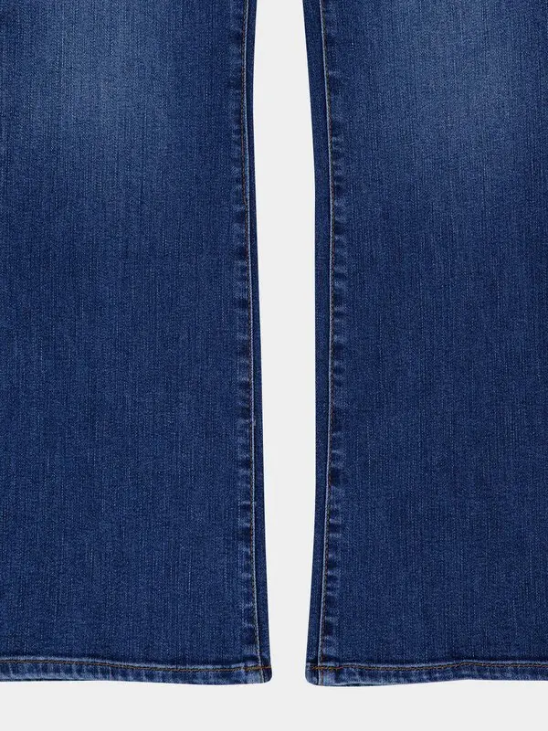 FRAME Foxley Super The Reboot Crop Bootcut Jeans - Blue