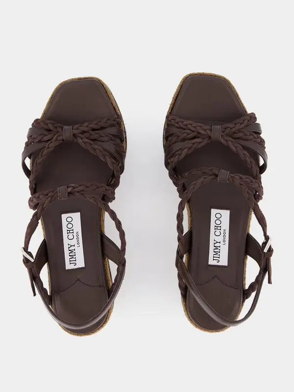 JIMMY CHOO Nyra 60 Wedge Sandals