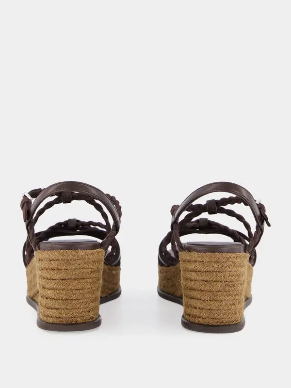 JIMMY CHOO Nyra 60 Wedge Sandals