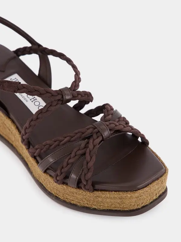 JIMMY CHOO Nyra 60 Wedge Sandals