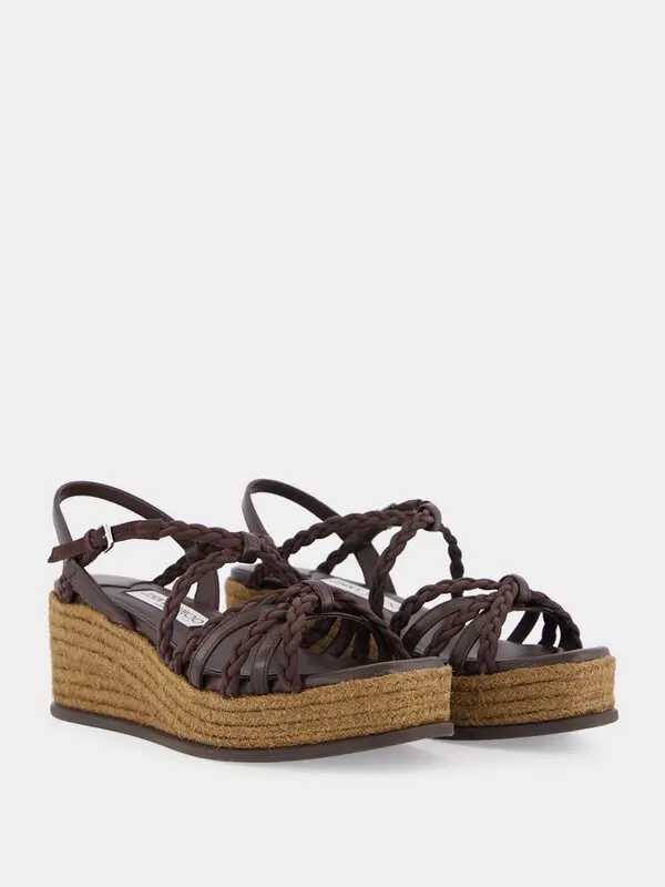 JIMMY CHOO Nyra 60 Wedge Sandals