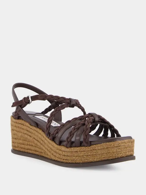 JIMMY CHOO Nyra 60 Wedge Sandals