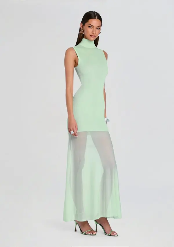 SEROYA Amine Knit Maxi Dress