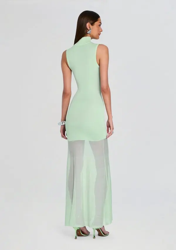 SEROYA Amine Knit Maxi Dress - Spearmint