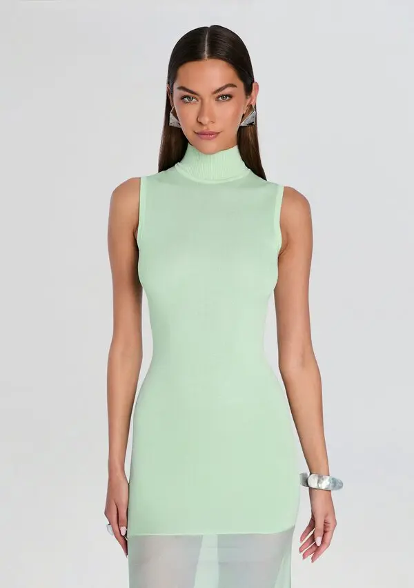 SEROYA Amine Knit Maxi Dress - Spearmint