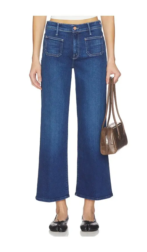 MOTHER The Patch Pocket Mid Rise Maven Ankle Jeans