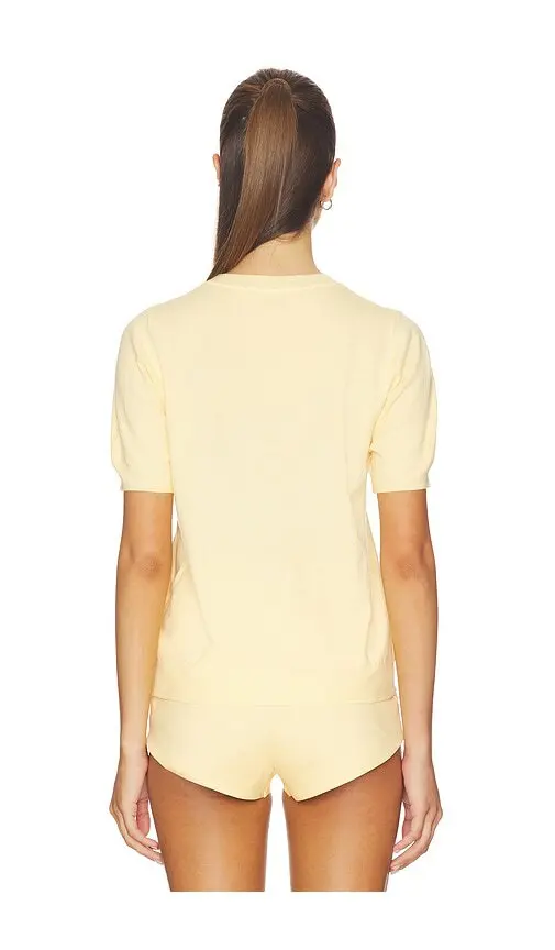 MILKWHITE Short Sleeve Sweater