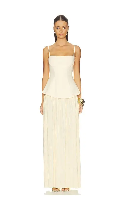 NOOKIE Darling Maxi Dress - Lemon
