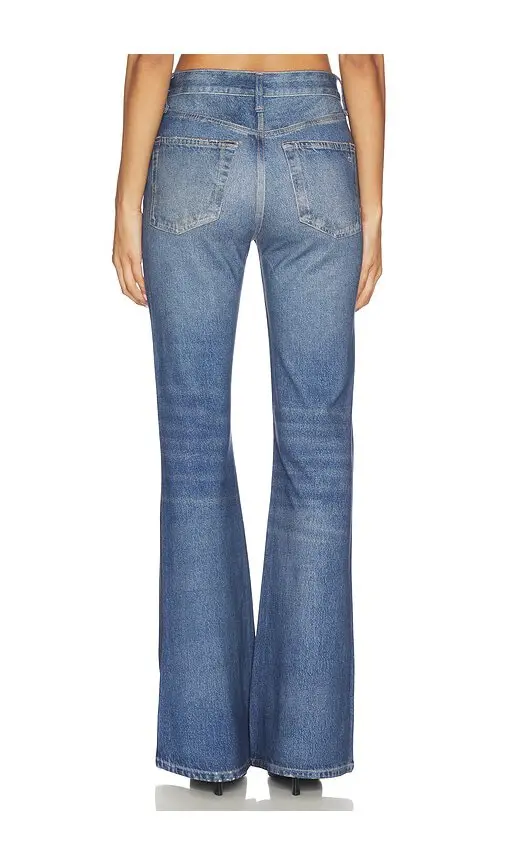 Rag & Bone Rb Miramar Ponte Dahlia Mid Rise Flare Jeans - Blue