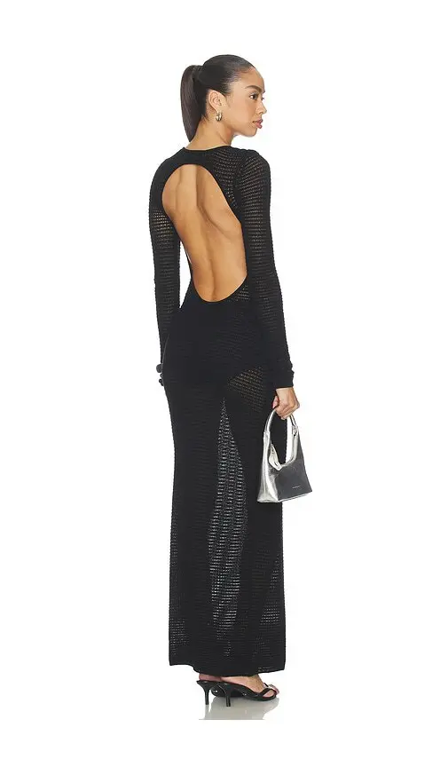 LOVERS AND FRIENDS X Ivana Ramirez Evette Knit Maxi Dress - Black
