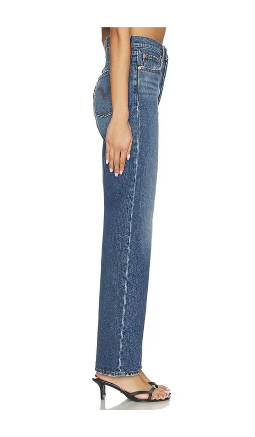 LEVI'S Ribcage Full Length Straight Leg Jeans - Blue