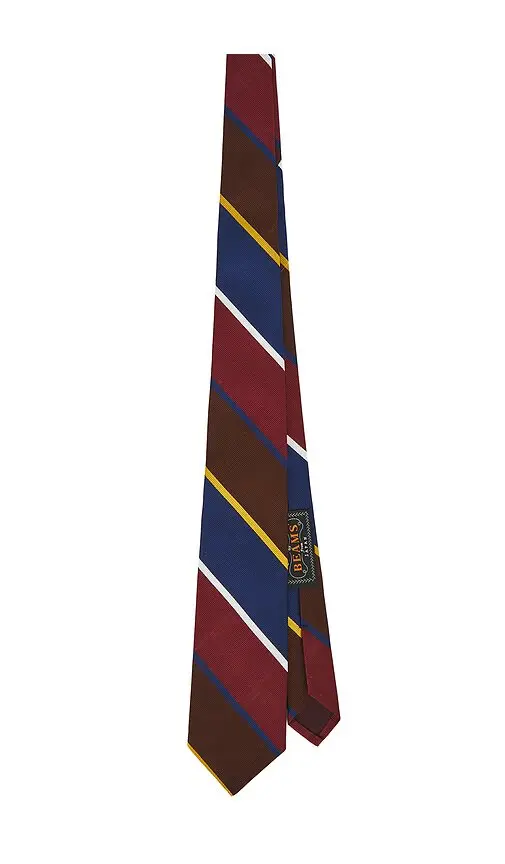 BEAMS Regimental Stripe Neck Tie - Multi