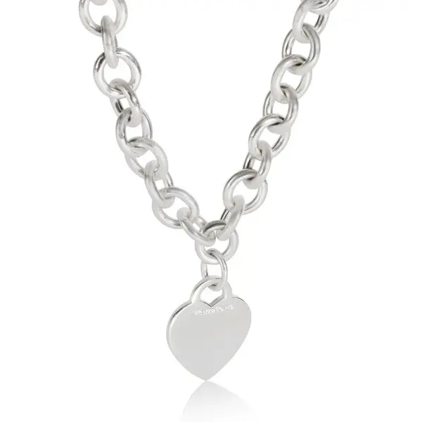 Tiffany & Co. Sterling Silver Heart Tag Necklace - Sterling_silver