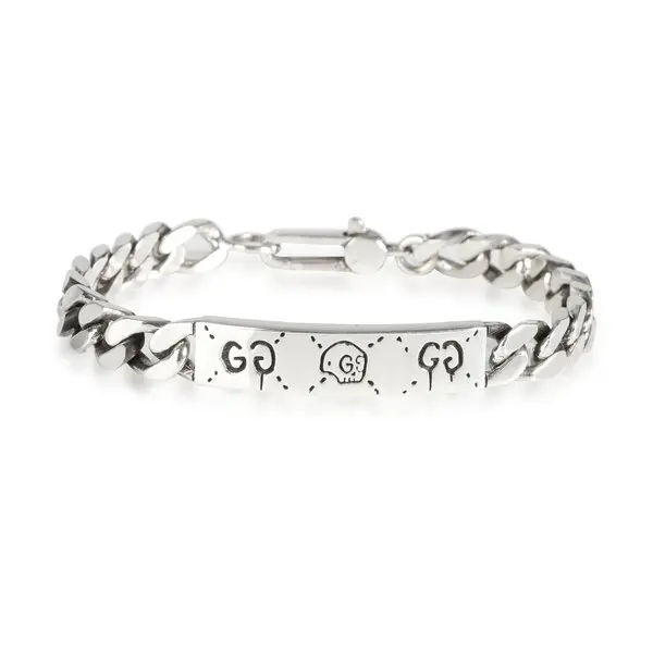 Gucci Sterling Silver Ghost Id Bracelet - Sterling_silver