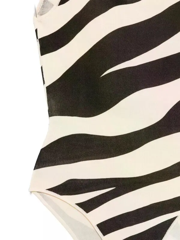 Sandro Zebra-print Knit Bodysuit