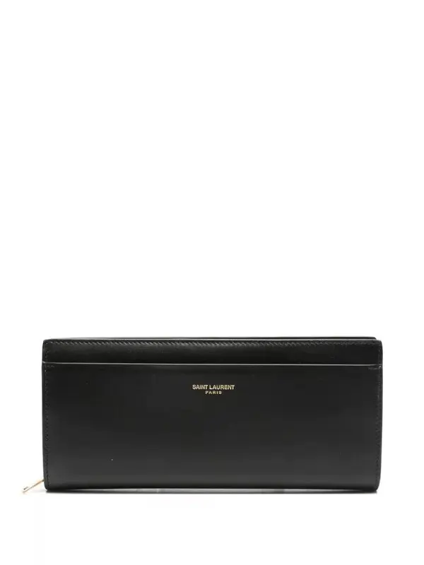Saint Laurent Large Zip Wallet - Black