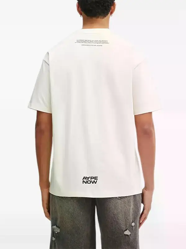 AAPE BY *A BATHING APE Logo Crew Neck T-shirt